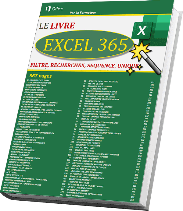 Livres de formation à Excel à télécharger en PDF